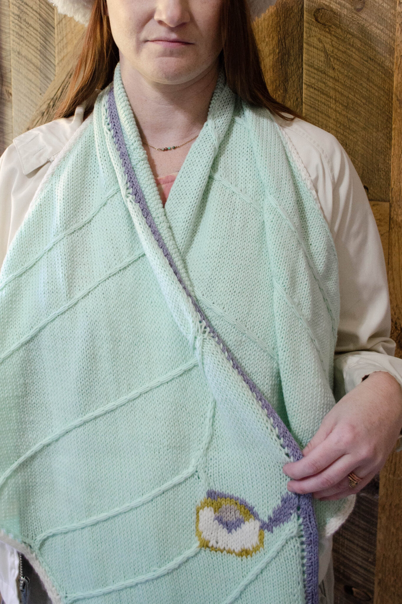 Actias Luna Moth Wings Shawl - Sheila Toy Stromberg Handknits